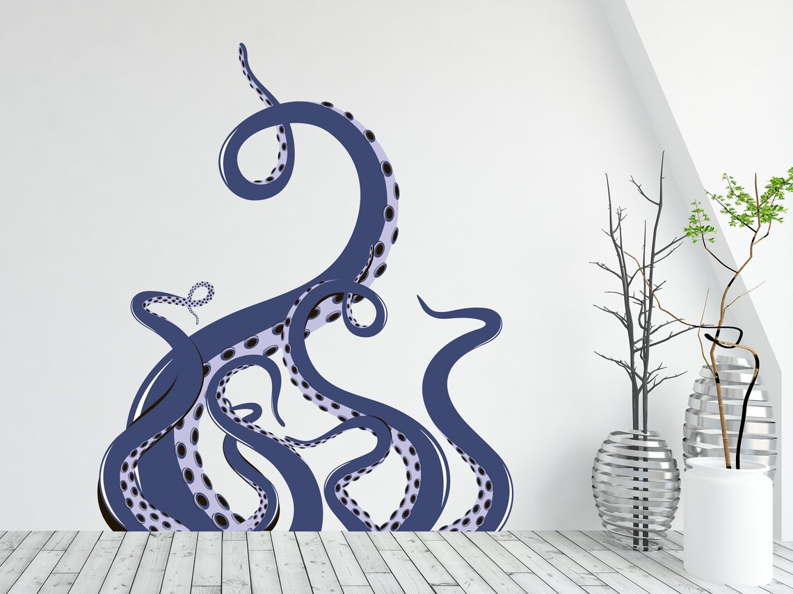 Octopus Tentacles Wall Decal. Octopus Decal. Sea Life Sticker. | Etsy
