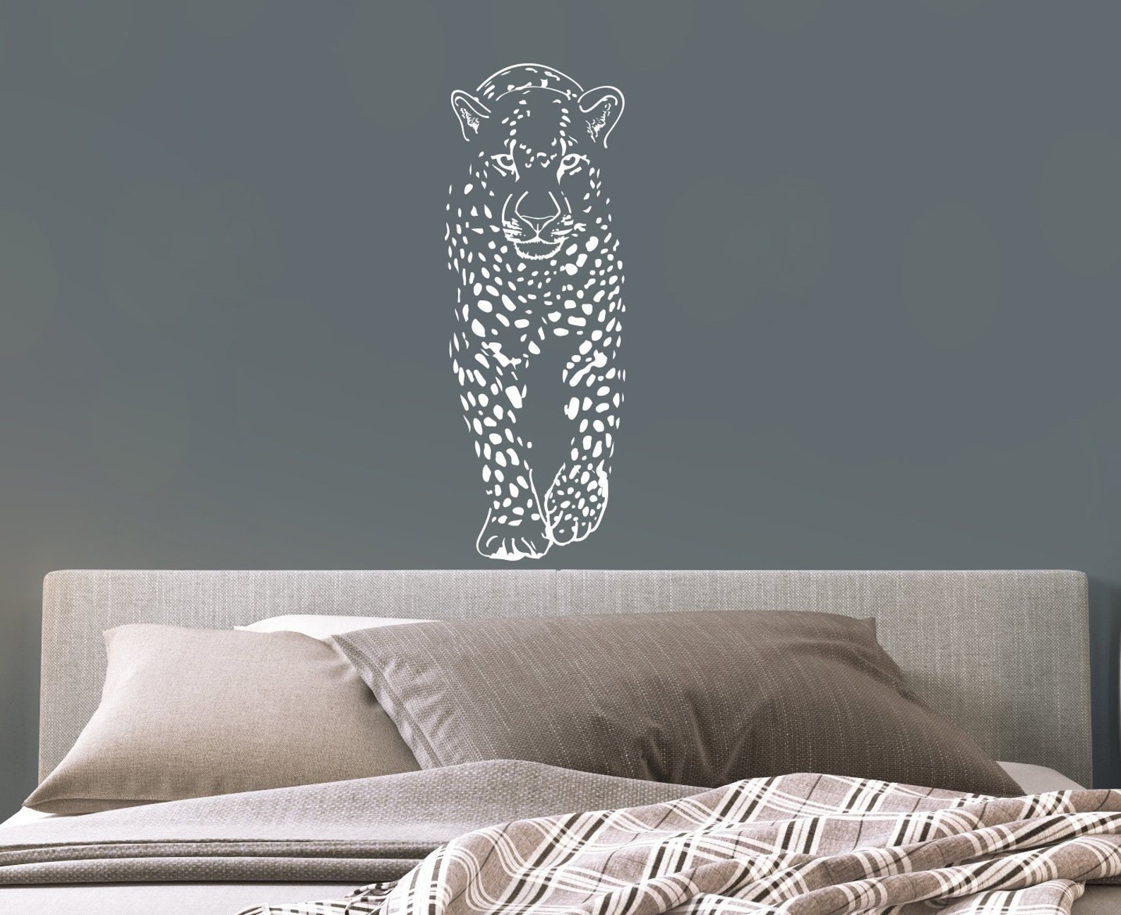 Wall Decals Cheetah. Animal Leopard Decal. Leopard Bedroom - Etsy