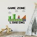 Game Zone Loading Wall Decal. Video Game Wall Decal. Playroom Wall ...