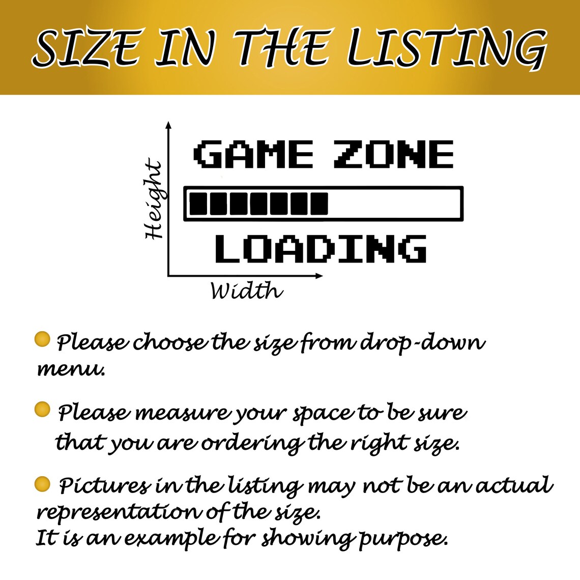 Game Zone Loading Wall Decal. Video Game Wall Decal. Playroom - Etsy