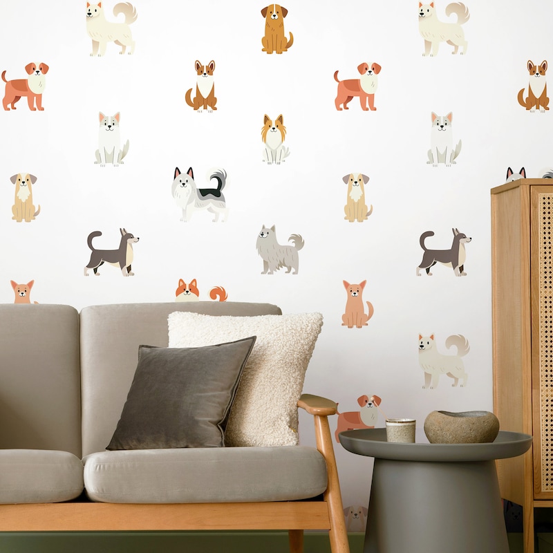 Dog Wall Mural - Etsy