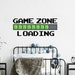 Game Zone Loading Wall Decal. Video Game Wall Decal. Playroom - Etsy