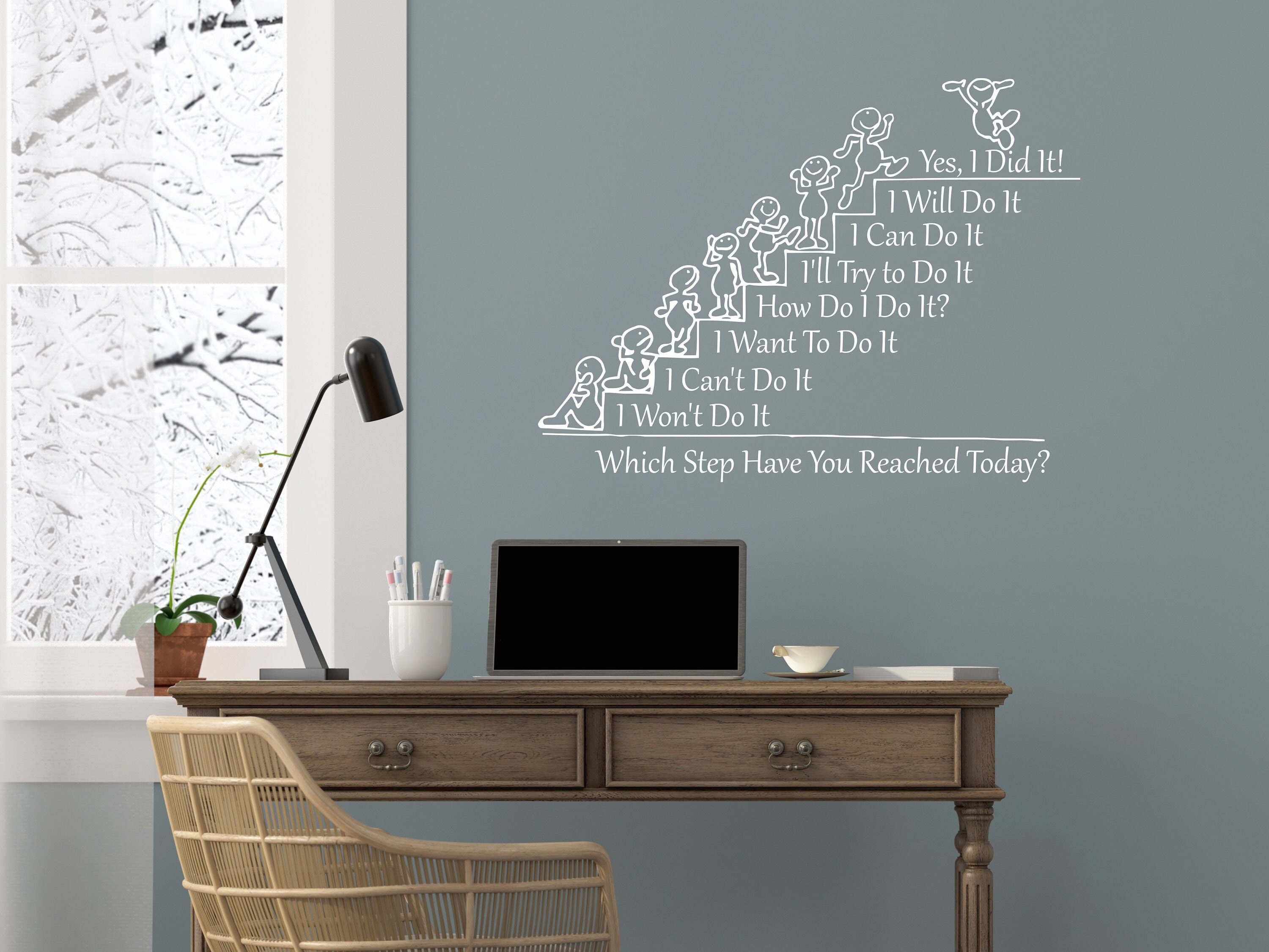 Which Step Have You Reached Today. Motivation Quote Wall - Etsy UK