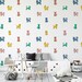Dog Pattern Funky Wallpaper Removable, Colorful Pets Wall Mural PVC ...