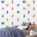 Dog Pattern Funky Wallpaper Removable, Colorful Pets Wall Mural PVC ...