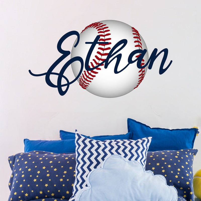Baseball Wall Decal - Etsy