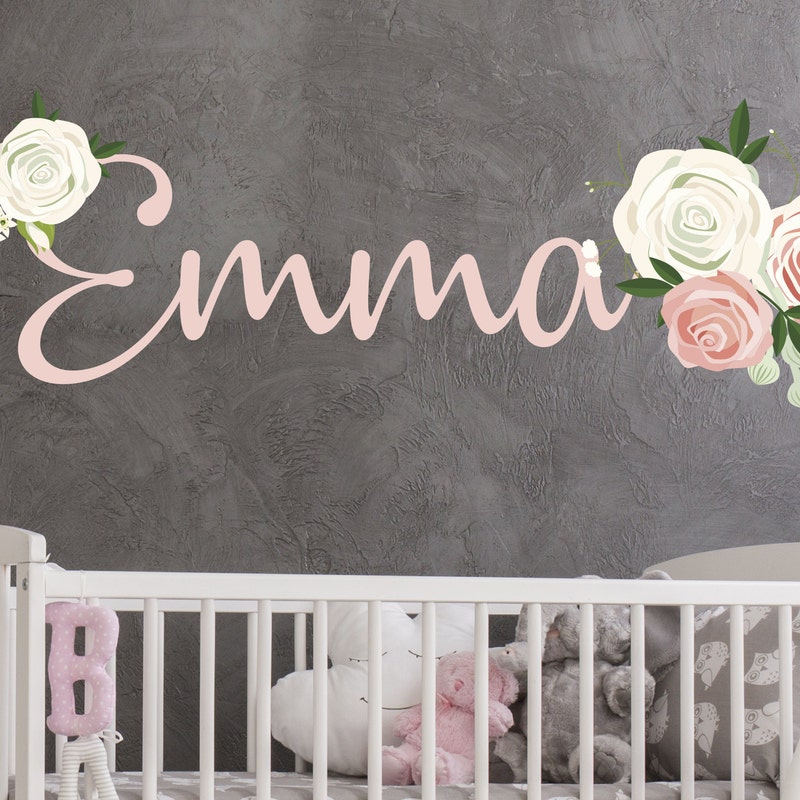 Baby Name Wall Decal - Etsy