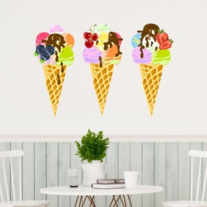 Ice Cream Wall Decal / Kitchen Sticker / Bar Decor / Food - Etsy