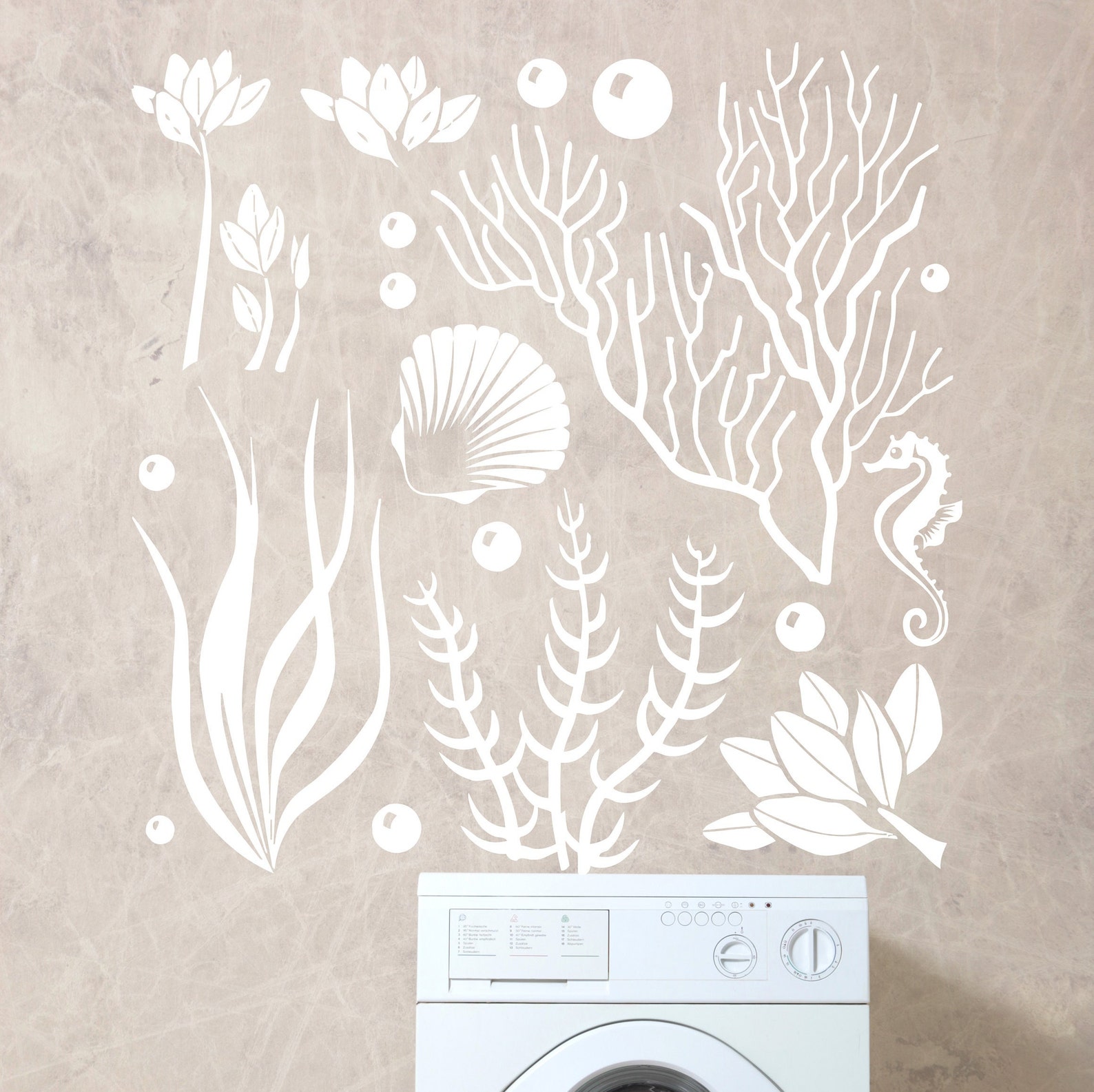 Wall Decals Sea Ocean. Nautical Wall Decals. Marine Life - Etsy