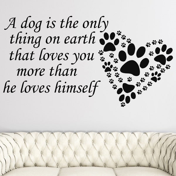 Dog Quote Wall Decal - Etsy
