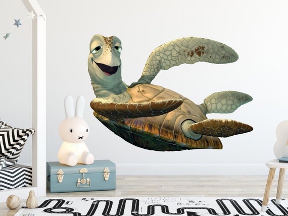 Turtle Wall Decal Turtle Wall Sticker Sea Animal Wall Art | Etsy
