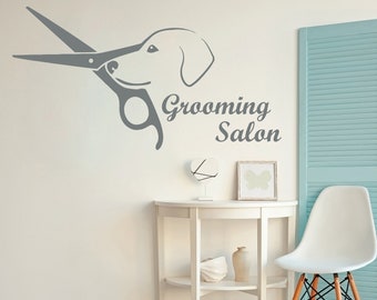 Dog Grooming Wall Decals - Etsy
