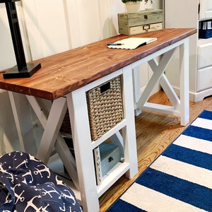 Rustic Farmhouse Desk With Shelves - Etsy