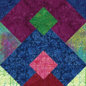 Cut Gems Pieced Quilt Pattern, Digital Sewing Instructions Advanced ...