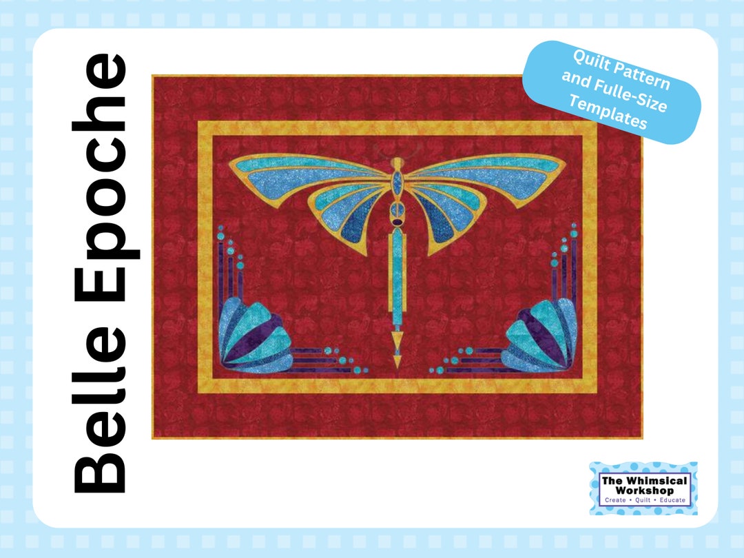 Fusible Quilt Pattern, Digital Sewing Instructions, Advanced Beginner ...