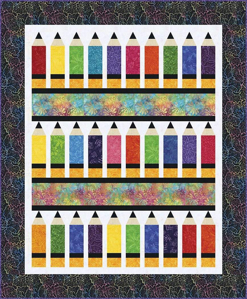 Pencil Box | Pieced Quilt Pattern, Digital Sewing Instructions ...