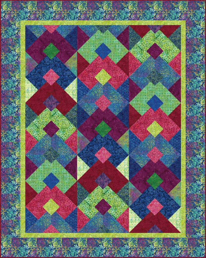 Cut Gems Pieced Quilt Pattern, Digital Sewing Instructions Advanced ...