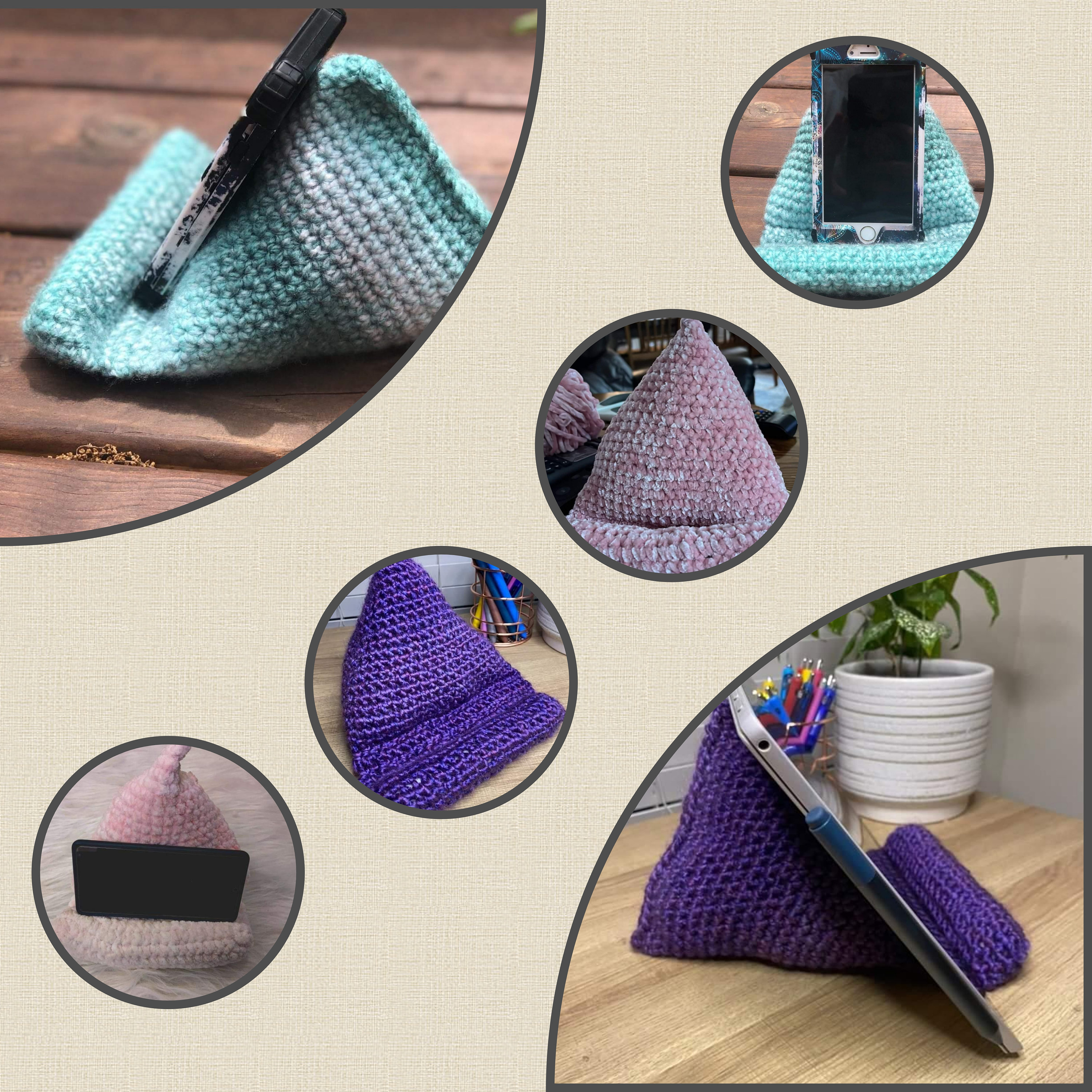 Crochet Pattern for a Phone/tablet Holder Cushion - Etsy