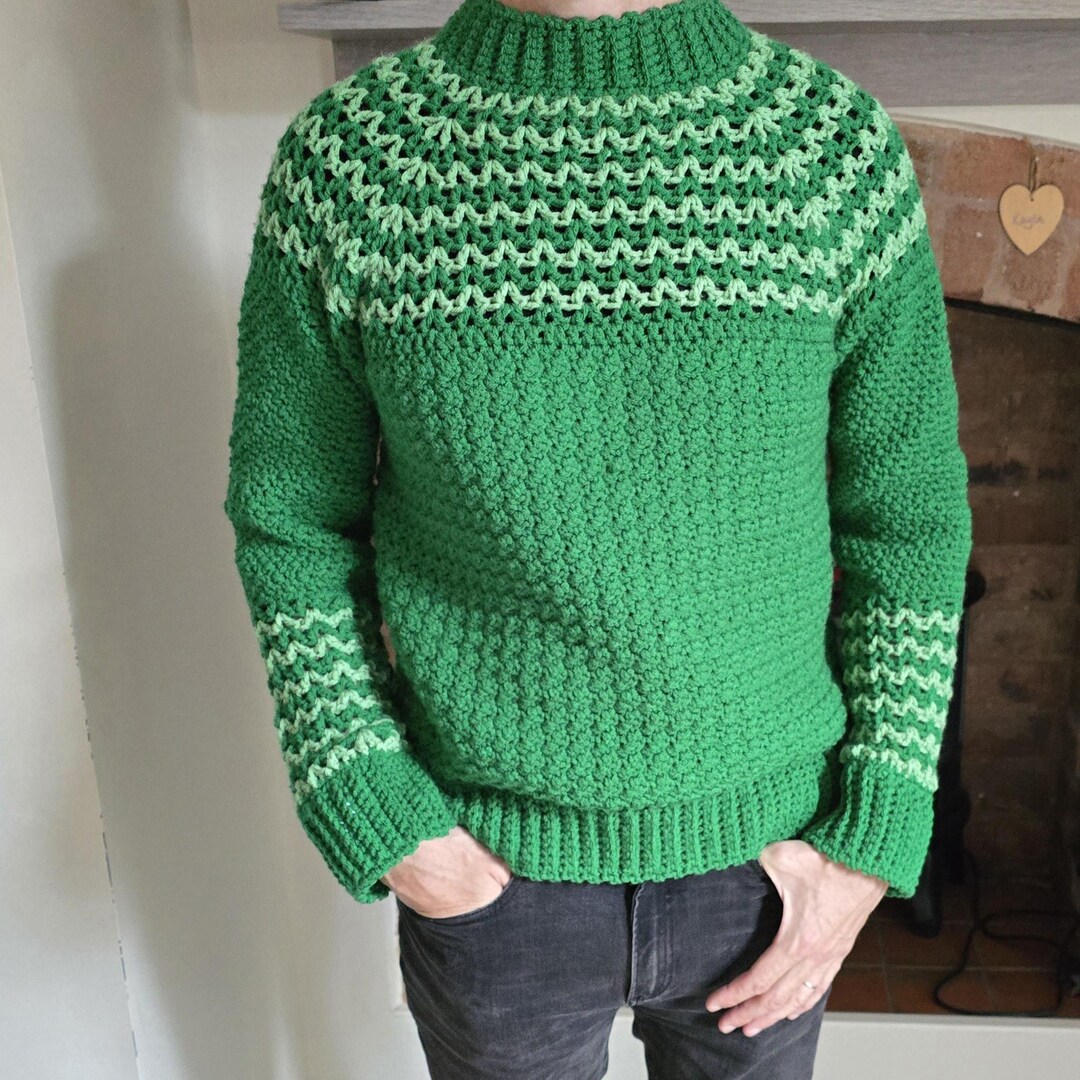 Crochet Pattern for Winter Story Sweater - Design for Men - Etsy