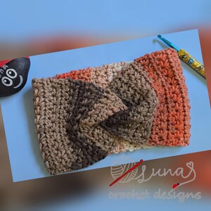 Crochet Pattern for Star Stitch Twisted Headband - Etsy