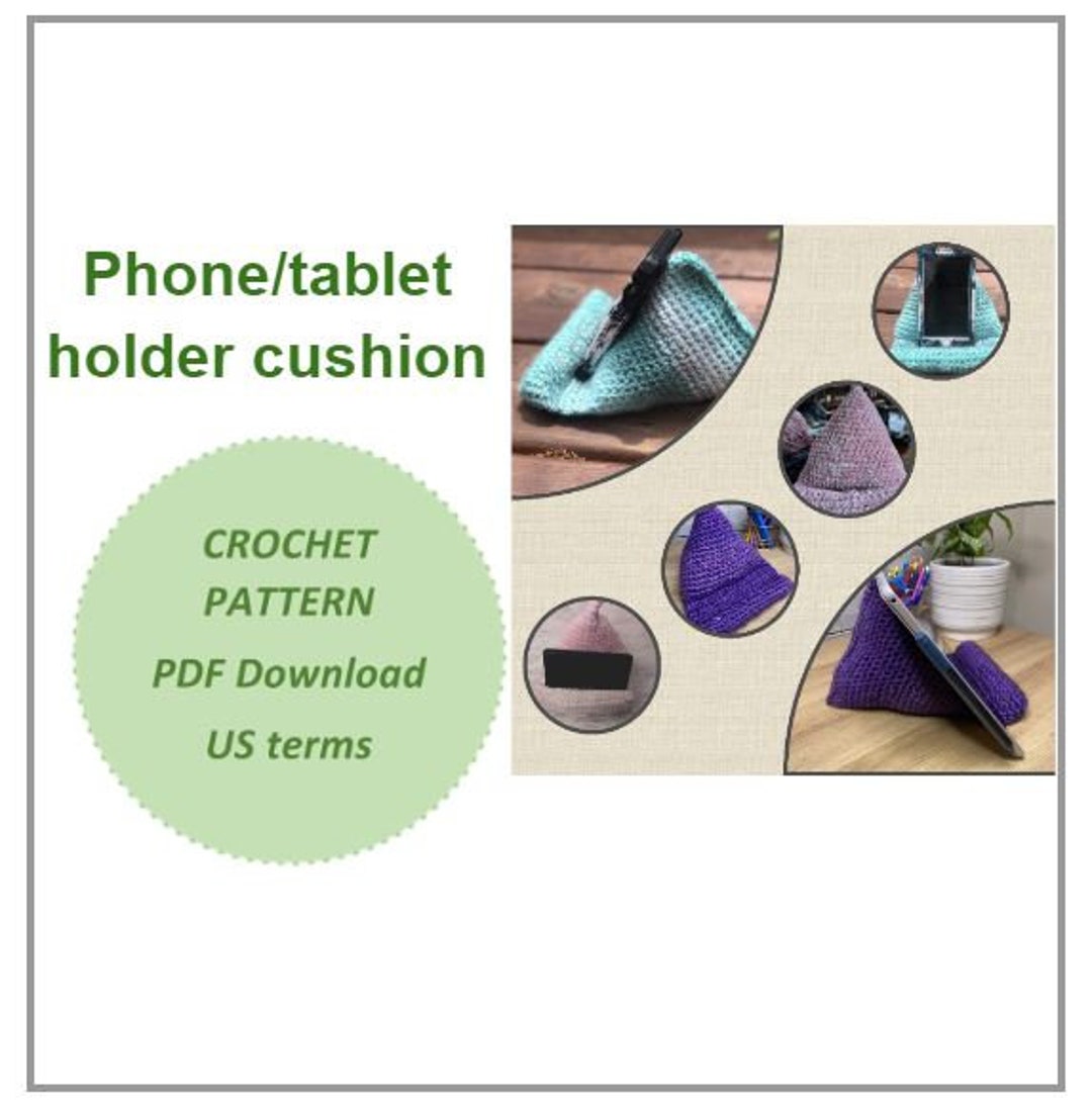 Crochet Pattern for a Phone/tablet Holder Cushion - Etsy