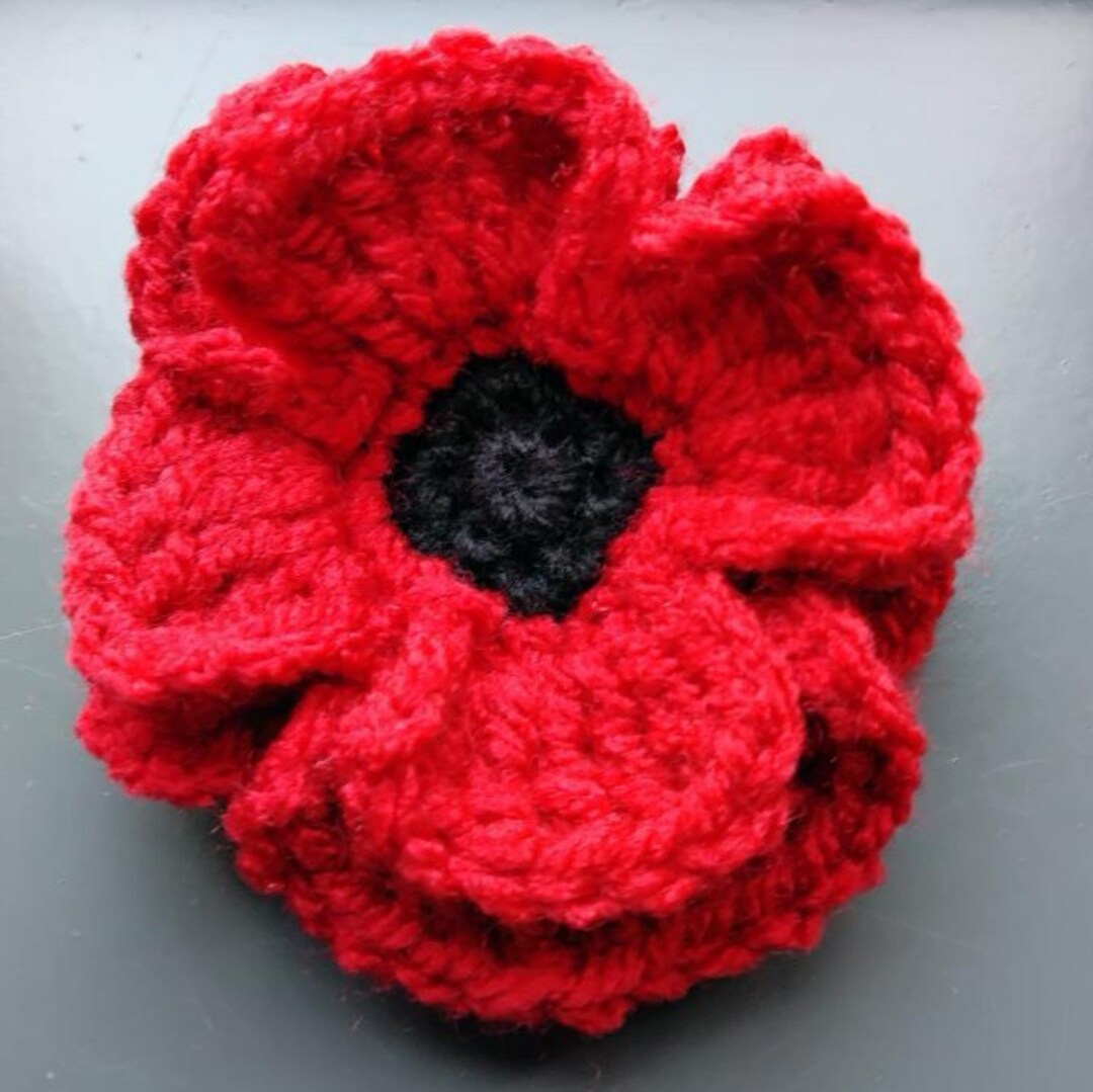 Crochet Pattern for Double Poppy Flower - Etsy