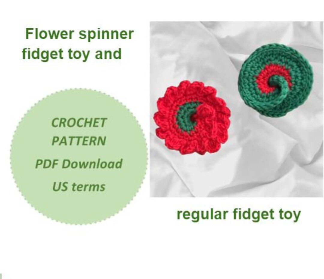 Regular and Flower Spinner Fidget Toy, Quiet Sensory Play. - Etsy
