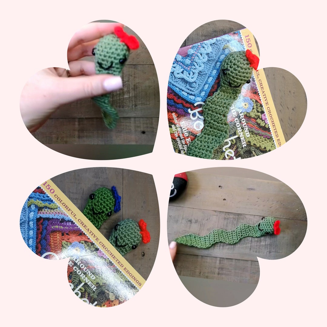 Crochet Pattern for Mrs Bookworm Bookmark - Etsy UK