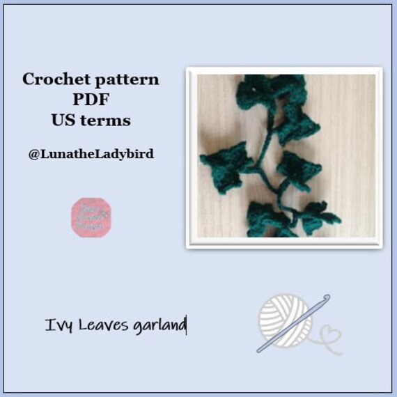 Crochet Pattern for Ivy Leaves Garland Trail - Etsy
