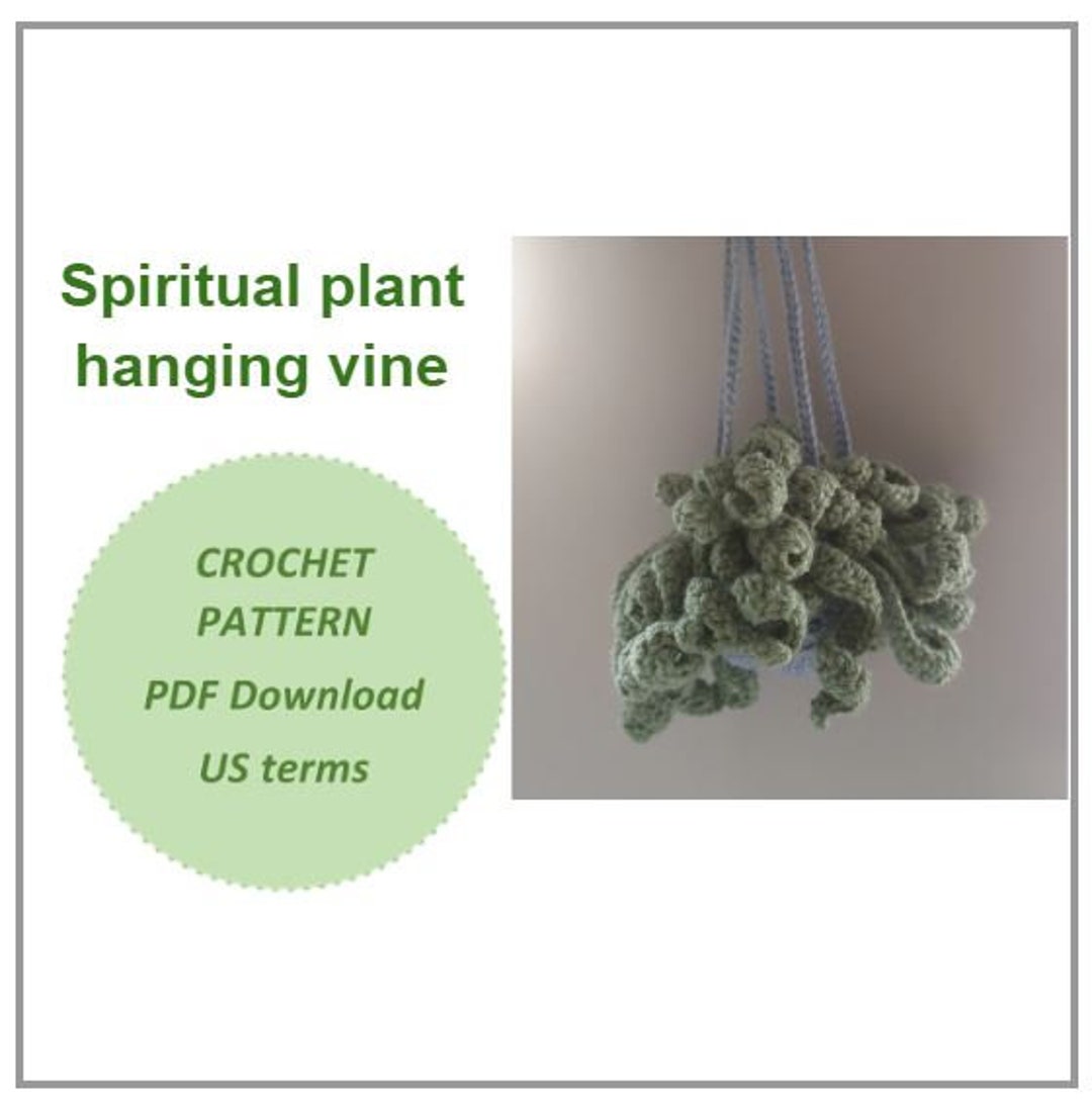 Crochet Pattern for Hanging Plant/vine No Sewing spiritual Plant - Etsy