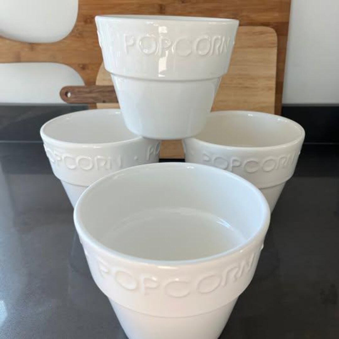 Set of 4 Small / Individual Serving Size Ceramic Crate and Barrel ...