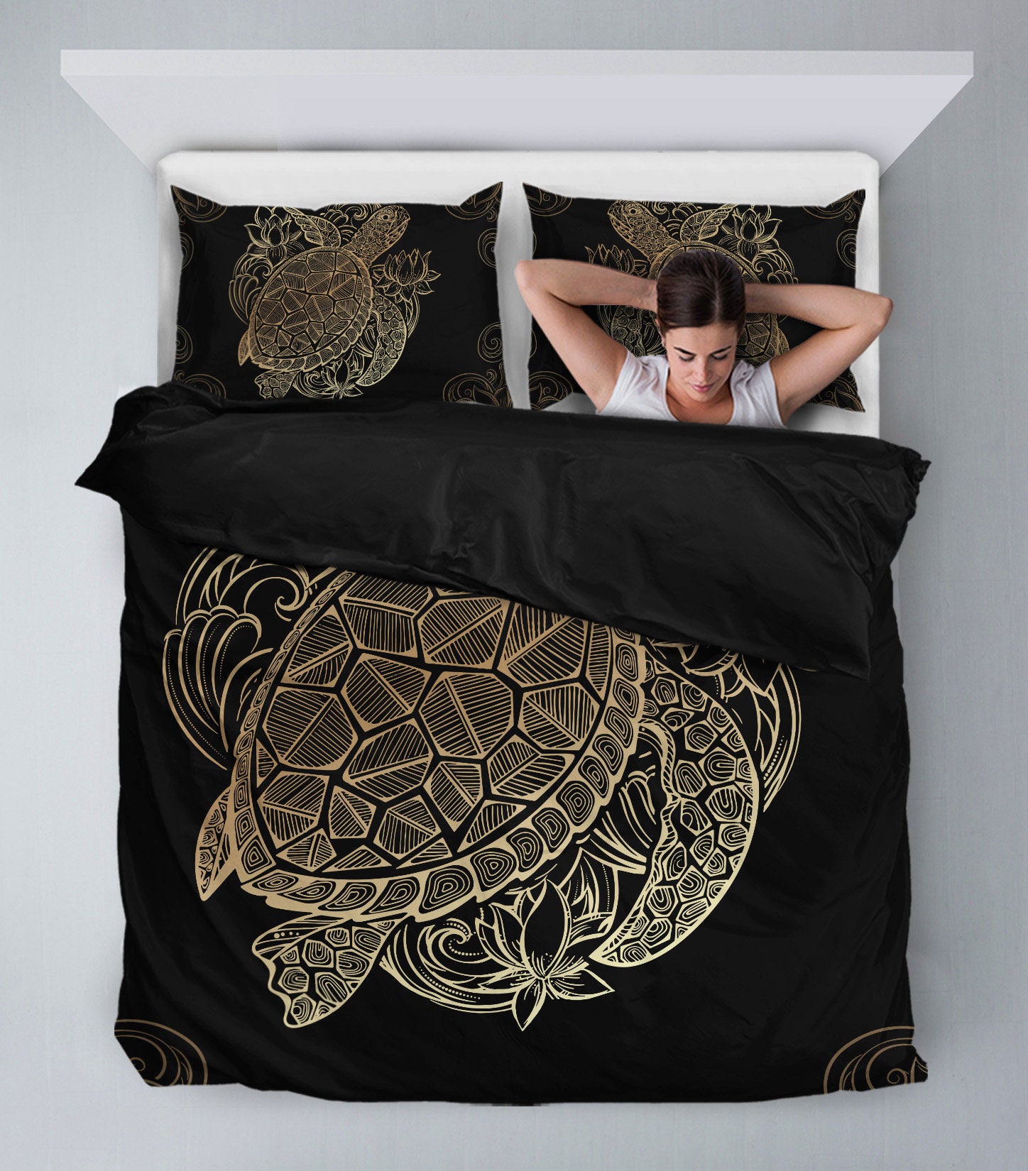 Sea Turtle Bedding Duvet Cover for Adults and Kids, Turtle Lover Gift ...