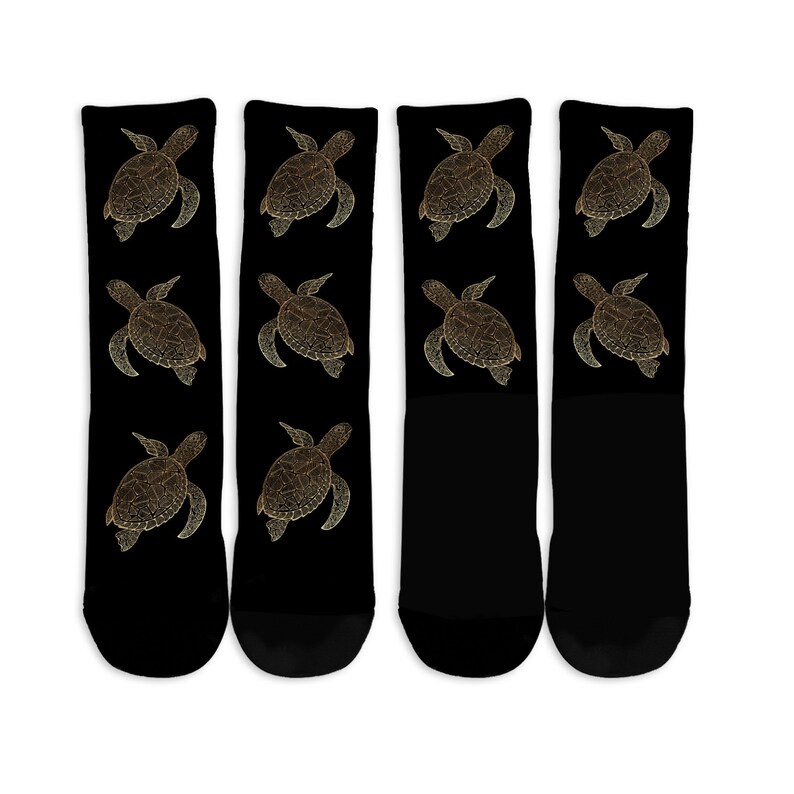 Cozy Sea Turtle Patterned Socks, Cute Women and Girls Turtle Socks, Sea ...