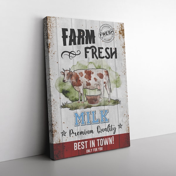 Fresh Milk Sign - Etsy