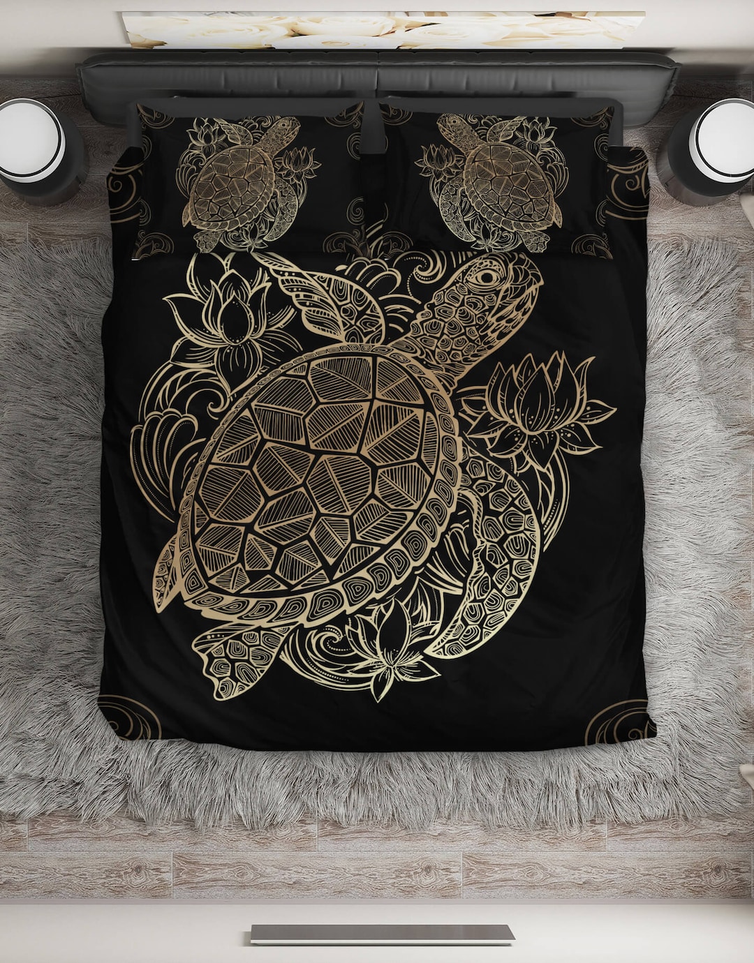 Sea Turtle Bedding Duvet Cover for Adults and Kids, Turtle Lover Gift ...