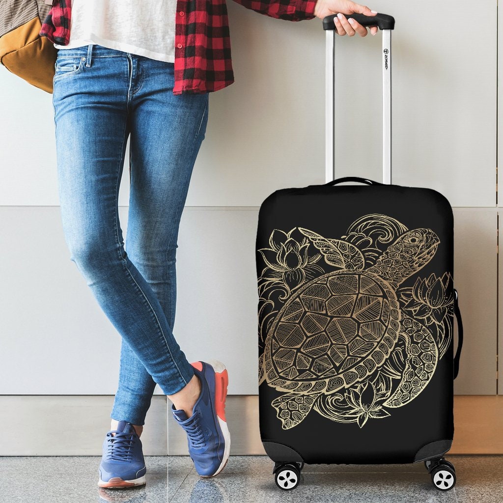 Sea Turtle Luggage Suitcase Cover, Turtle Gift Item, Luggage Protector ...