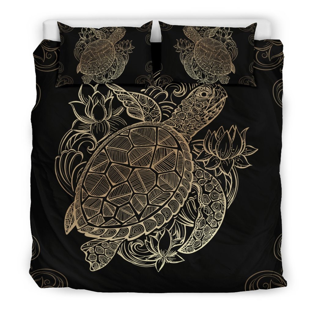Sea Turtle Bedding Duvet Cover for Adults and Kids, Turtle Lover Gift ...