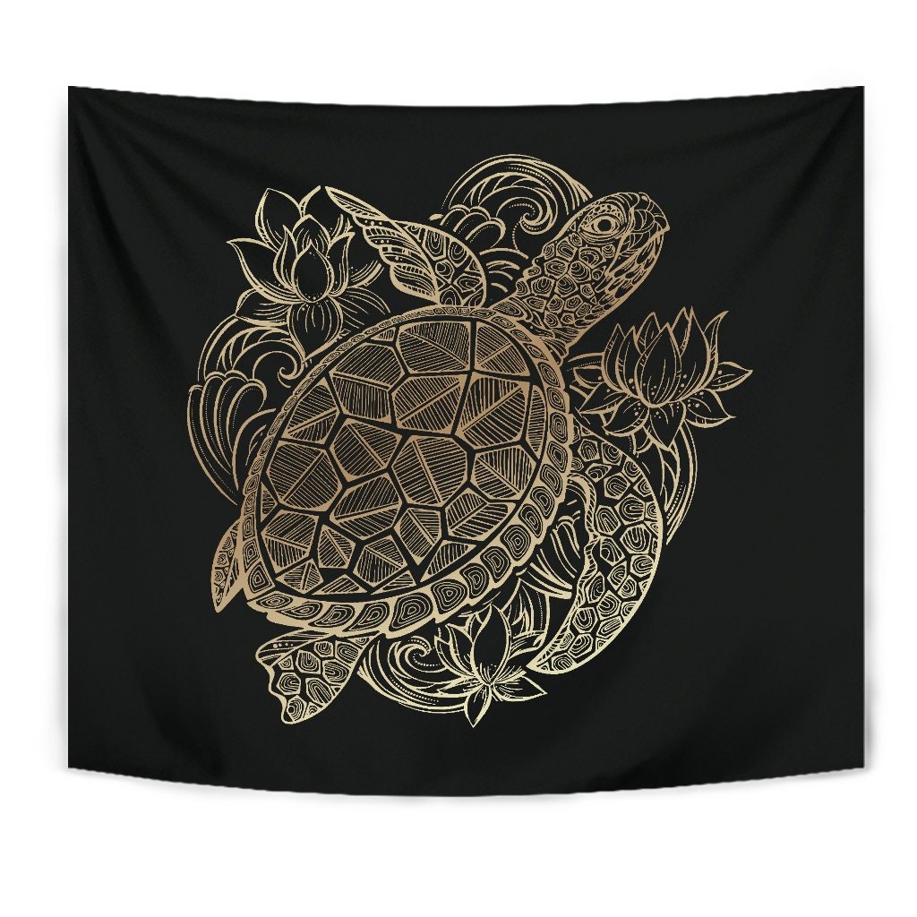 Sea Turtle Living Room Bedroom Tapestry, Sea Turtle Art Wall Decor ...