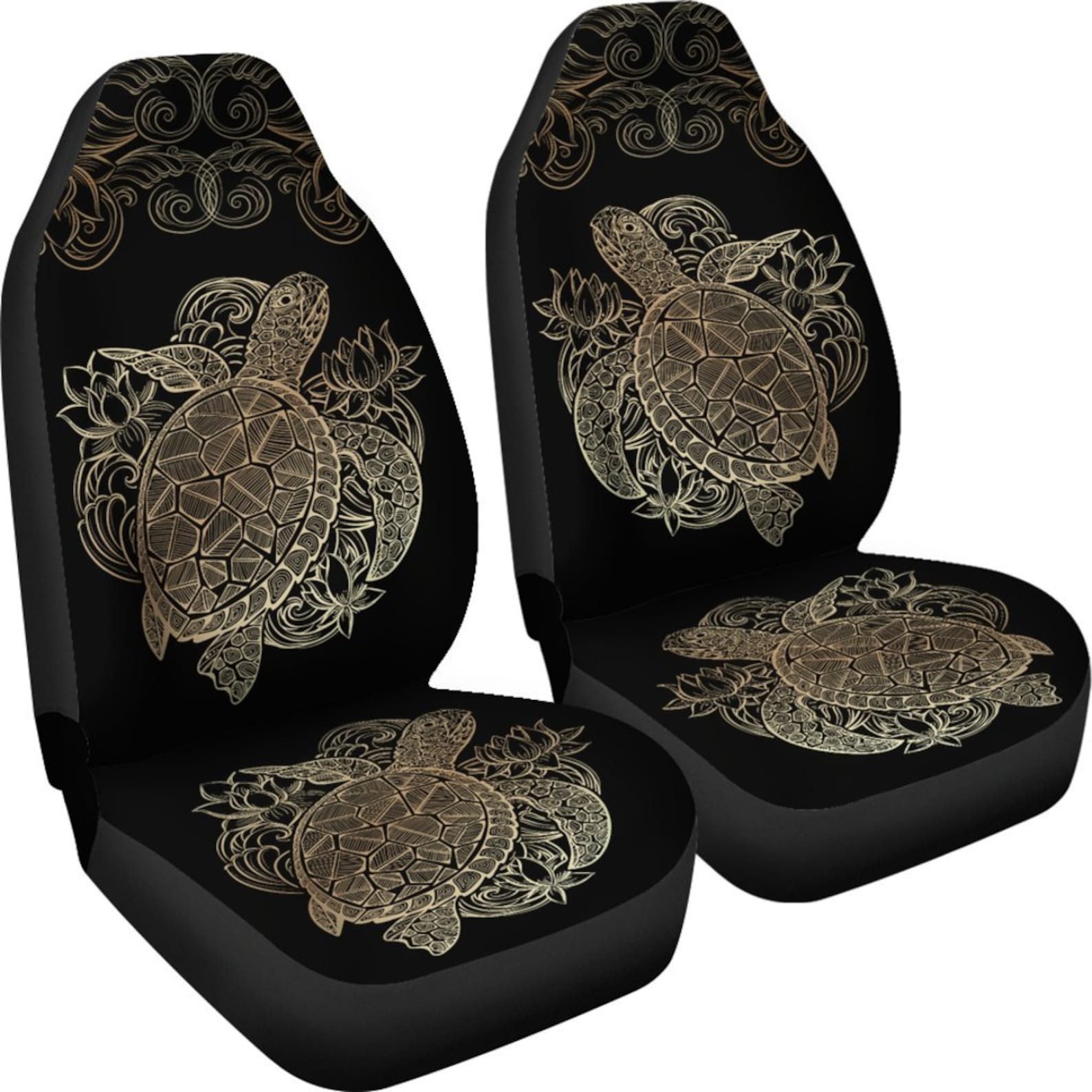 Best Sea Turtle Car Seat Covers, Sea Turtle Lover Front Car Cover Gift ...