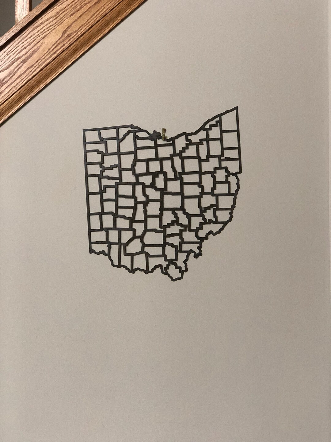 Rustic Ohio State County Map Art | Metal Art | Home Decor | Wall Art ...