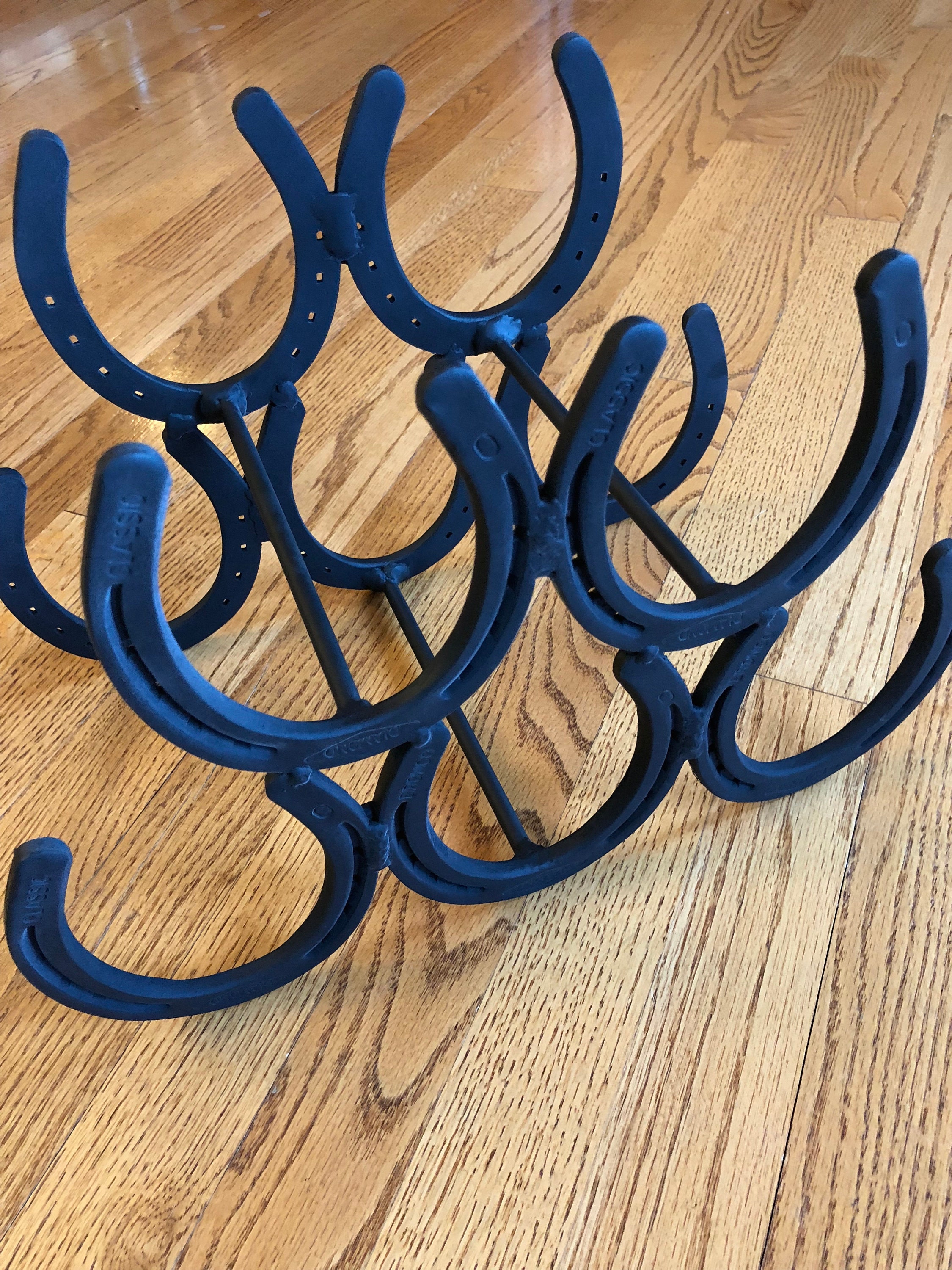 Custom Rustic Horseshoe Wine Rack Hand Crafted Hand - Etsy