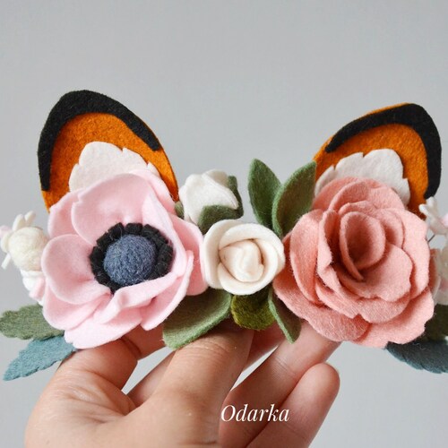 Felt Fox Ears Headband Baby Fox Headband Animal Ears - Etsy