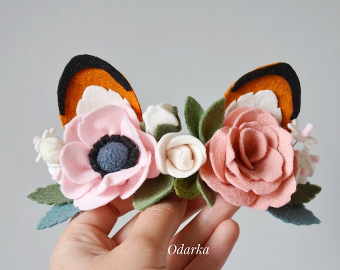Felt Fox Ears Headband Baby Fox Headband Animal Ears - Etsy