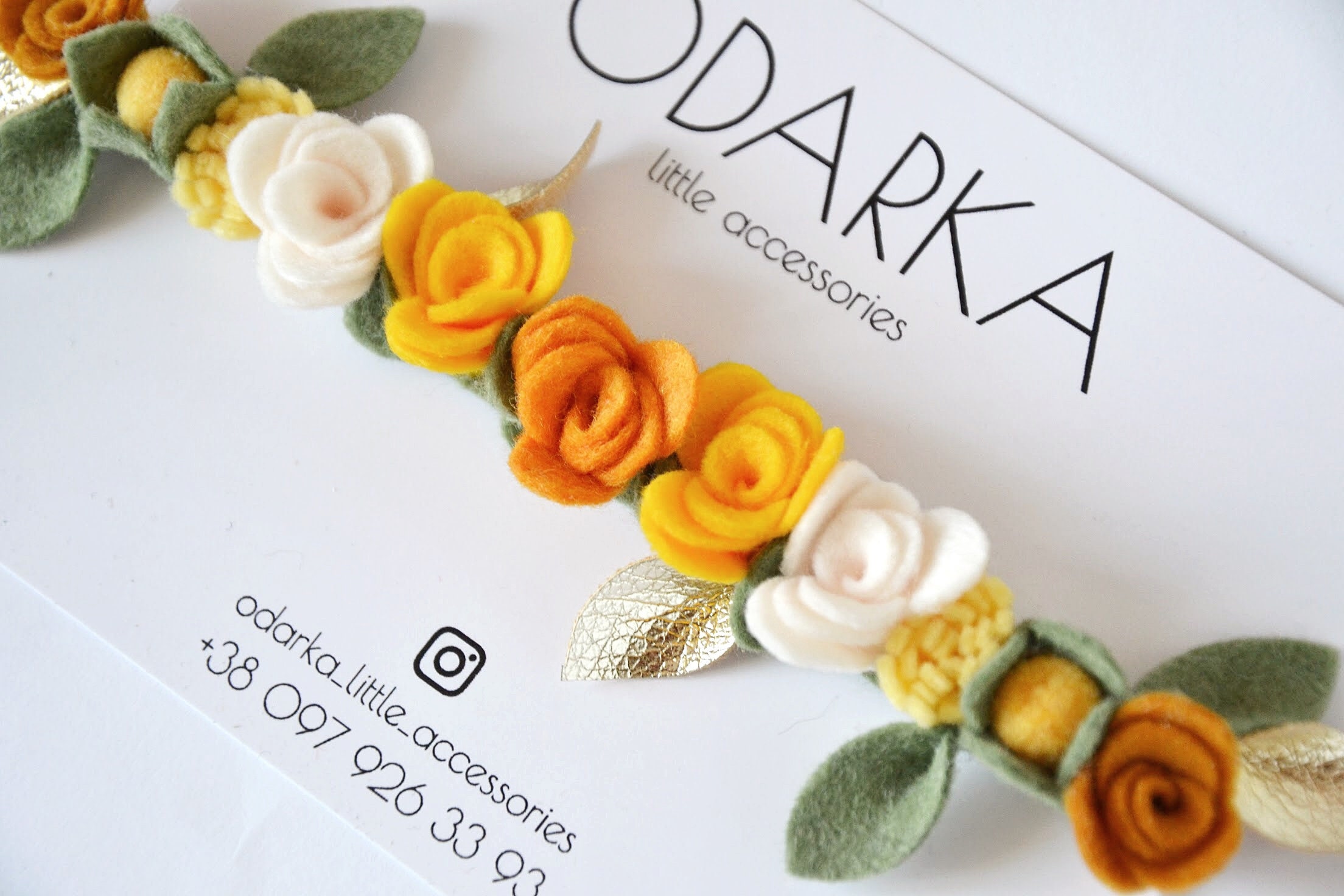 Autumn Felt Flower Headband Autumn Crown Floral Headband - Etsy