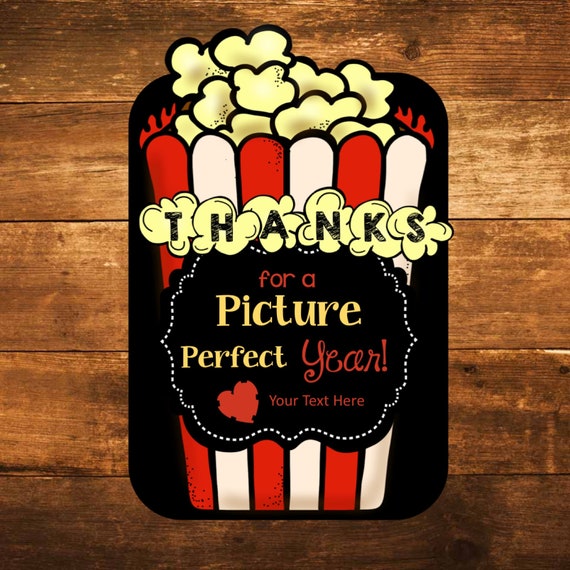 Popcorn Thank You Movie Gift Card Holder Teacher Gift Gift | Etsy