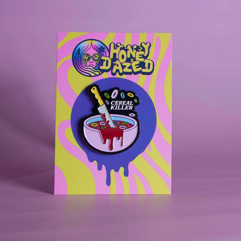 Cereal Killer Enamel Pin for Jackets Serial Killer Lapel Pin - Etsy