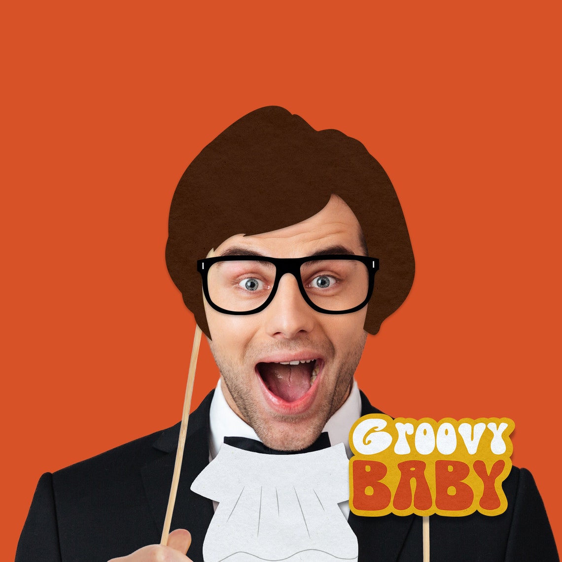 1960s Retro Mod Printable Photo Booth Props - INSTANT DIGITAL DOWNLOAD ...