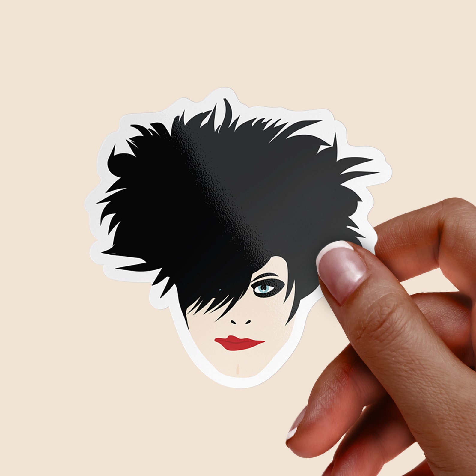 1980s Goth Premium Vinyl Sticker Robert Smith Glossy Laptop - Etsy