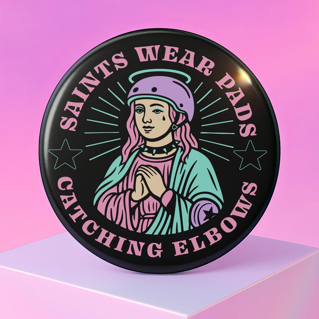 Roller Skate Gift for Her, Derby Pinback for Skaters, Roller Derby ...
