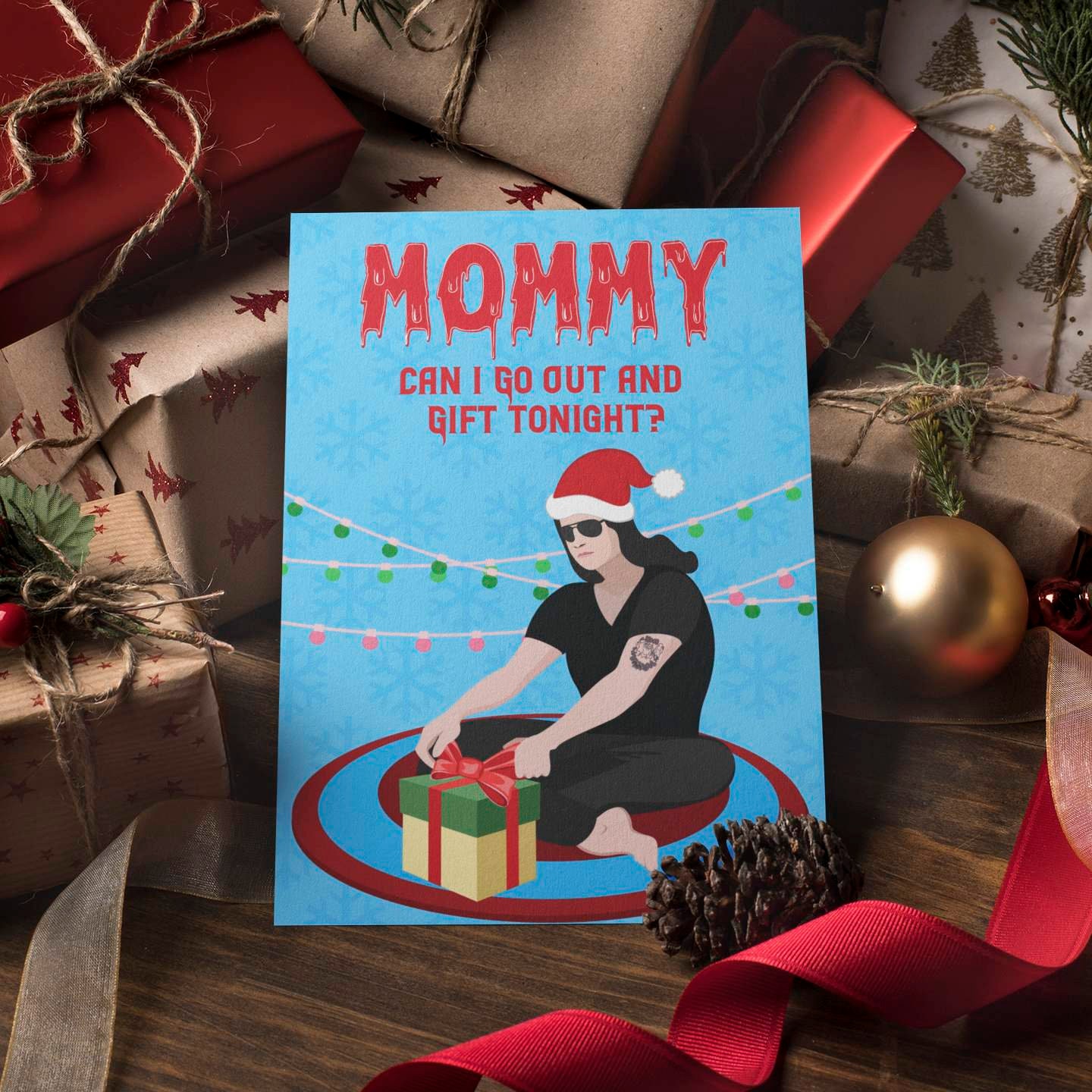 Punk Christmas Card Glenn Danzig Holiday Card Danzig | Etsy